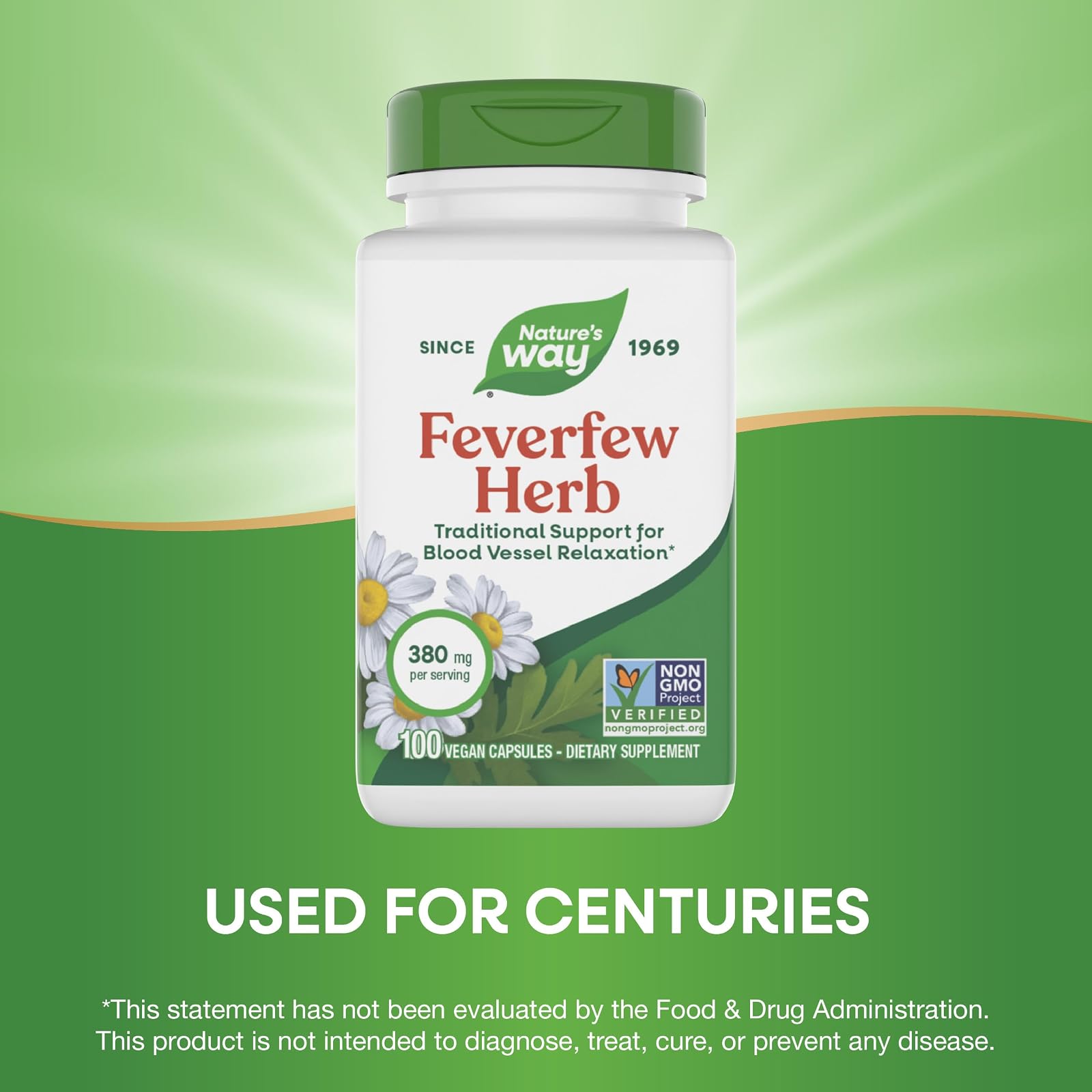 100 capsules of Feverfew benefits