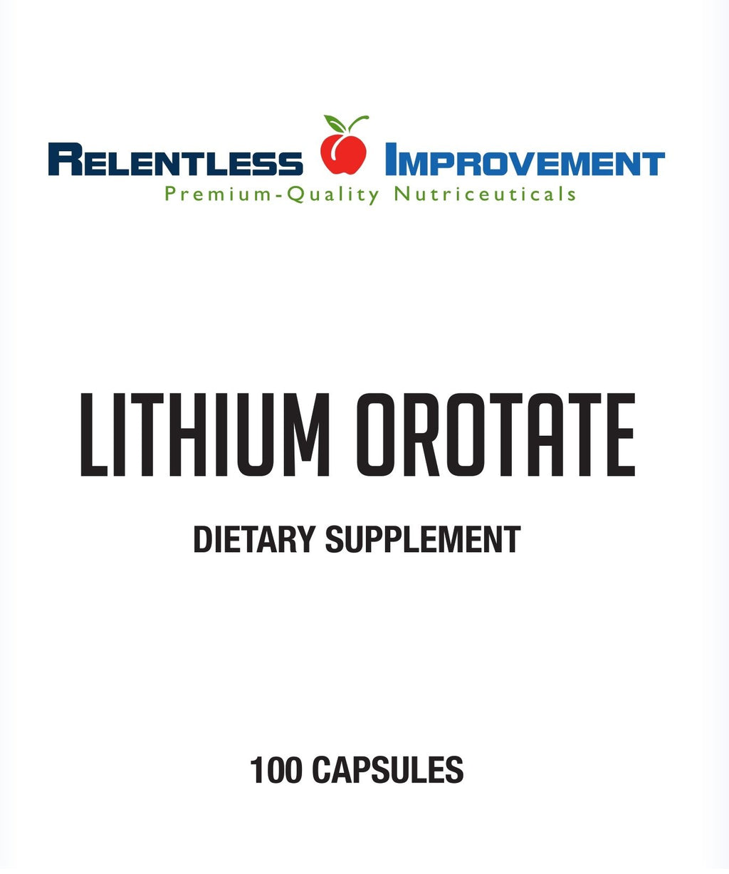 100 capsules of lithium orotate