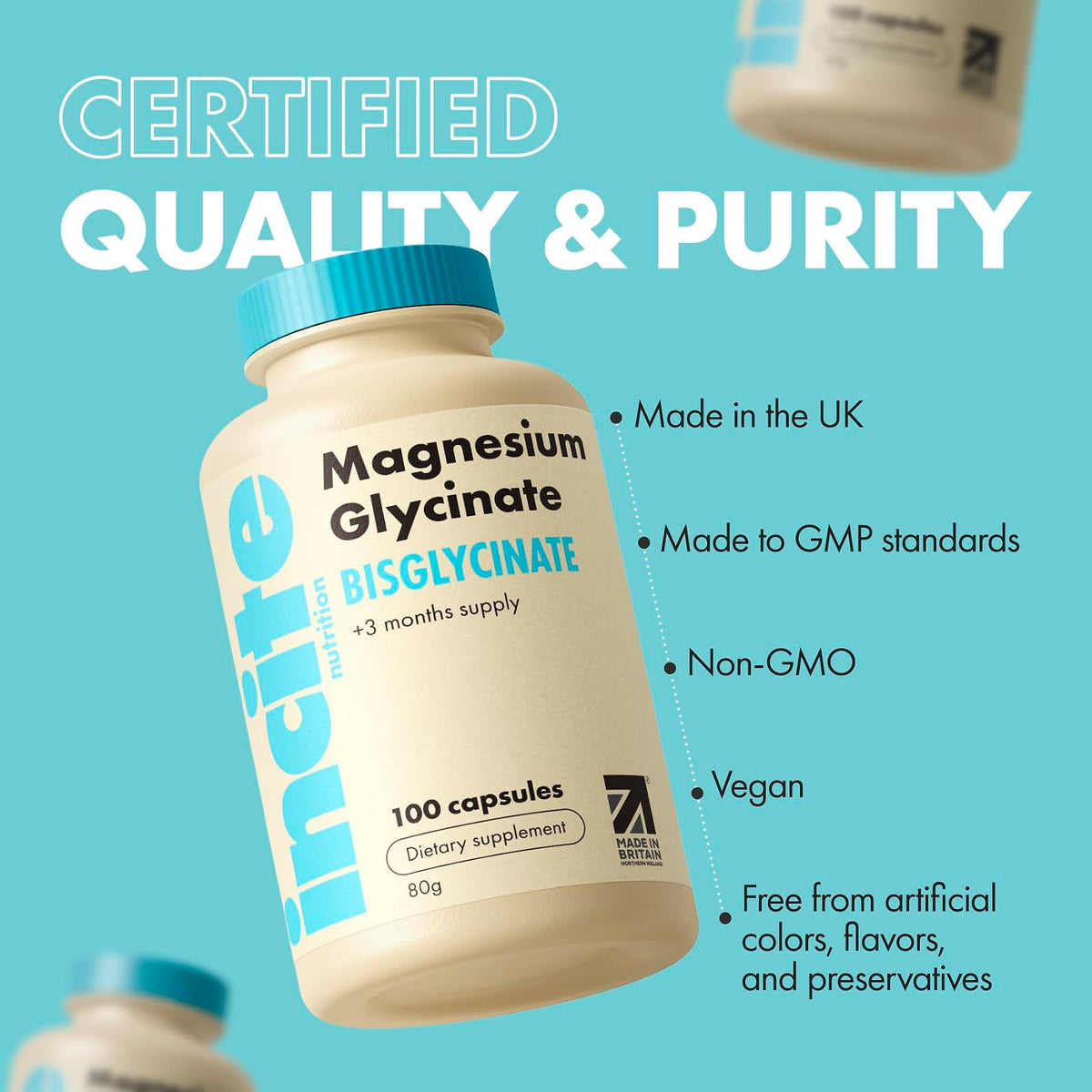 100 capsules of magnesium glycinate