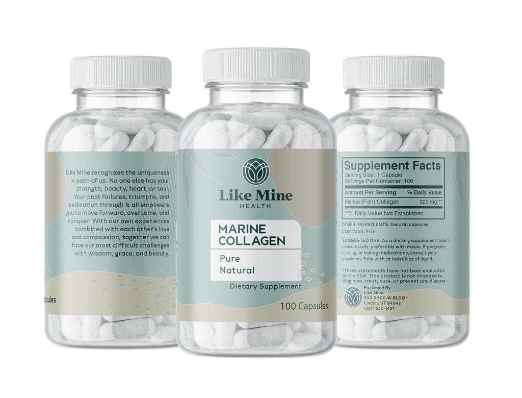 100 capsules of marine collagen