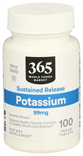 100 capsules of potassium for energy