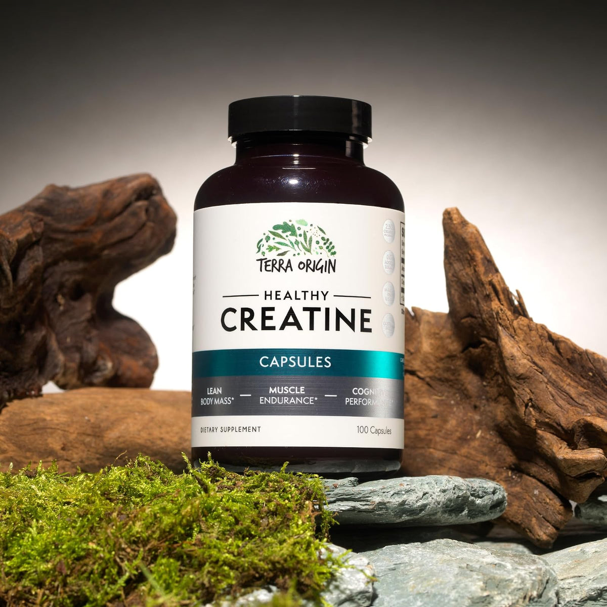 100 capsules of pure creatine