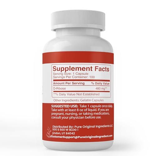 100 capsules of pure D-Ribose