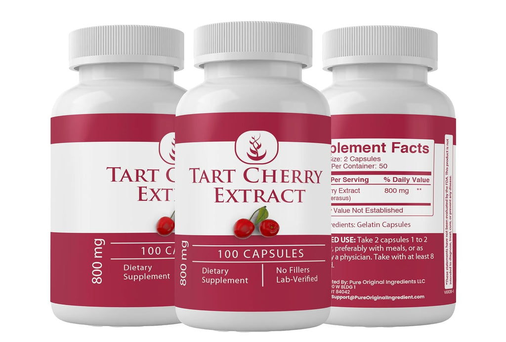 100 capsules of tart cherry benefits