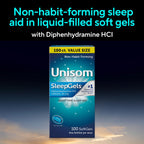 100 capsules of Unisom SleepGels