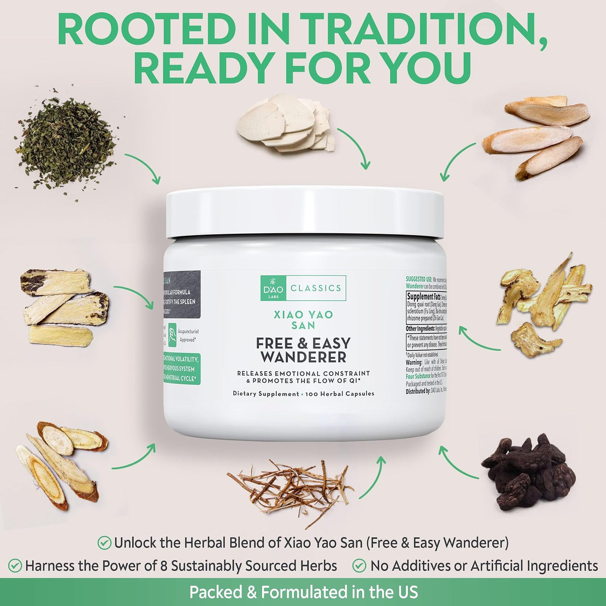 100 capsules of wellness formula
