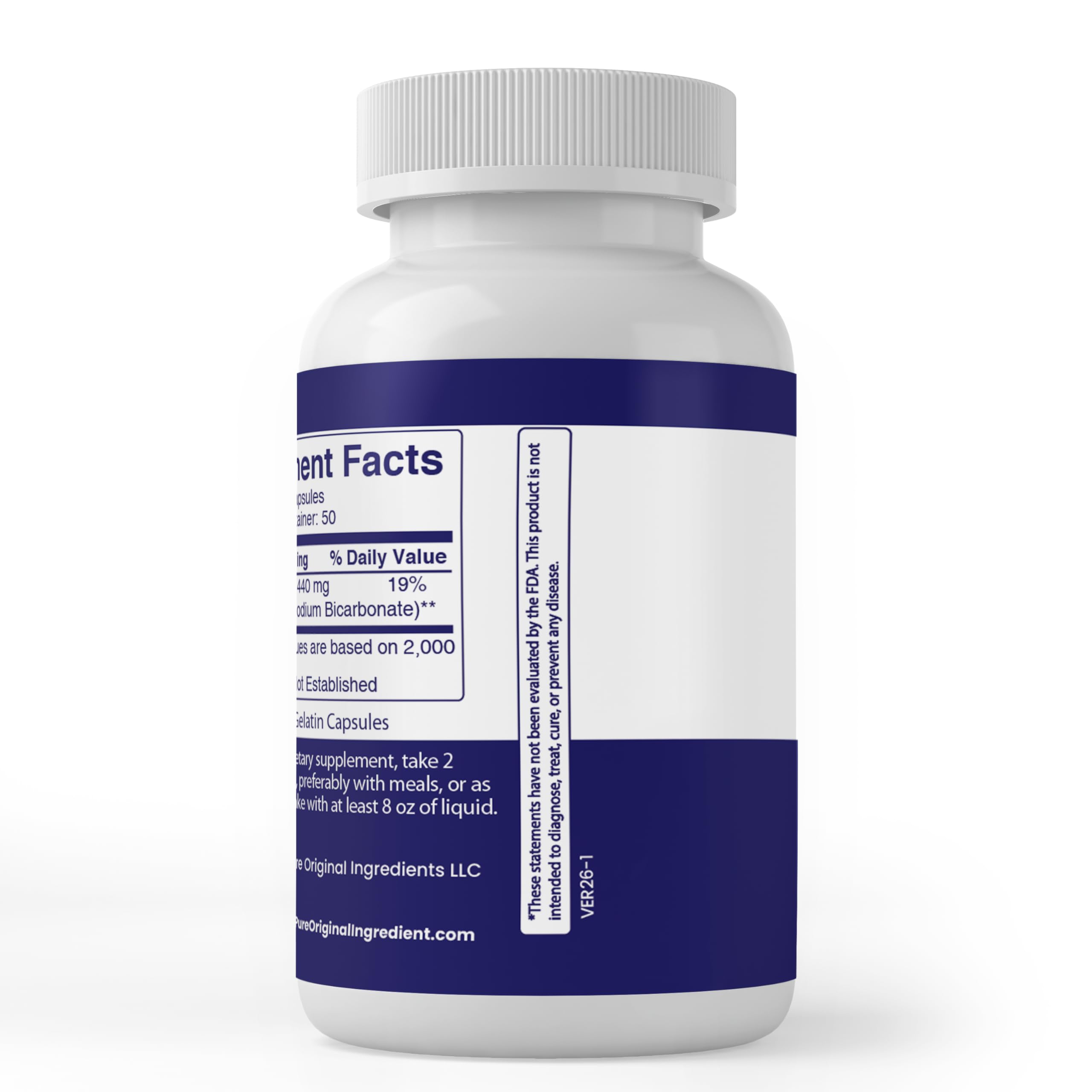 100 count baking soda capsules