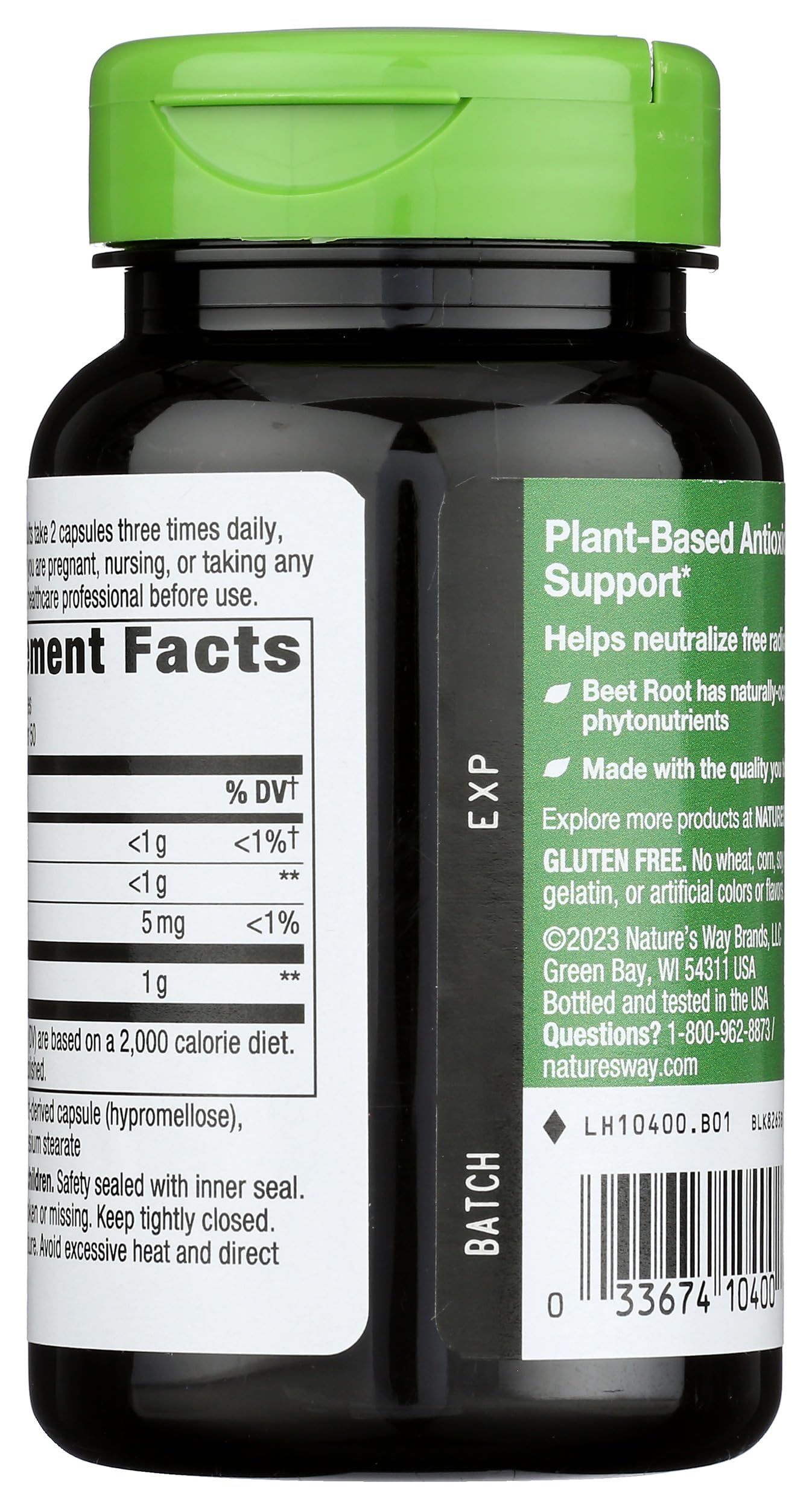 100 count beet root capsules for health