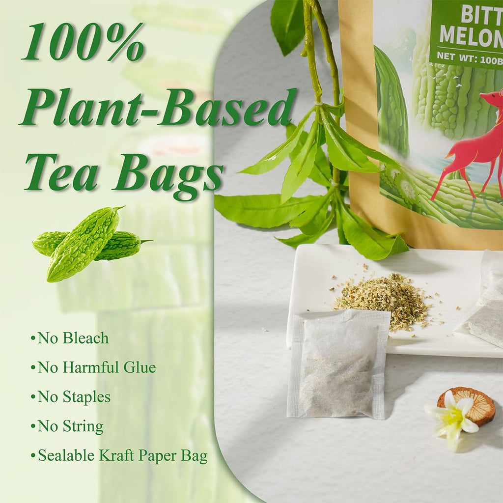 100 count bitter melon tea bags