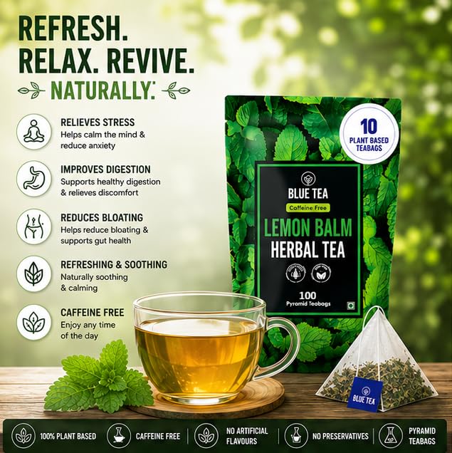 100 count BLUE TEA herbal infusion