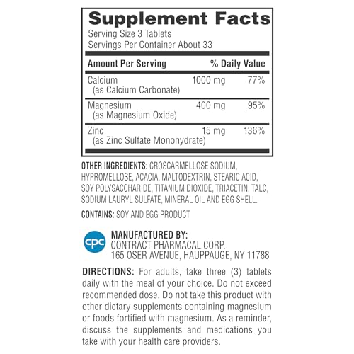 100 count calcium supplement for daily use