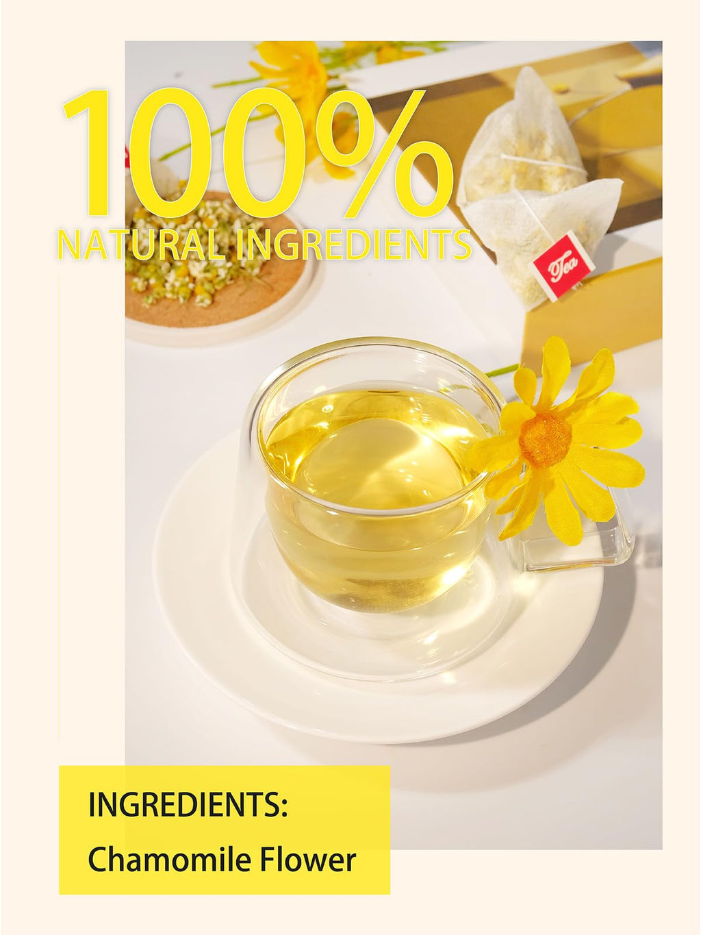 100 count chamomile tea bags for sleep