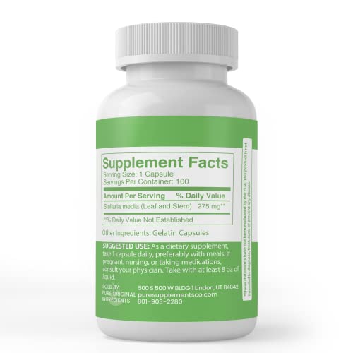 100 count chickweed capsules
