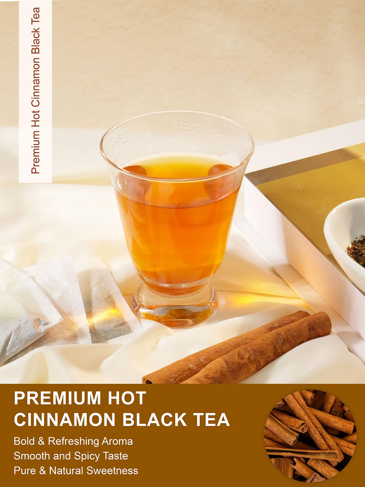 100 count cinnamon tea bags for sharing
