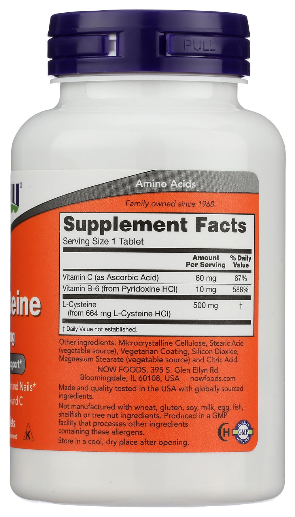 100 count Cysteine supplement bottle