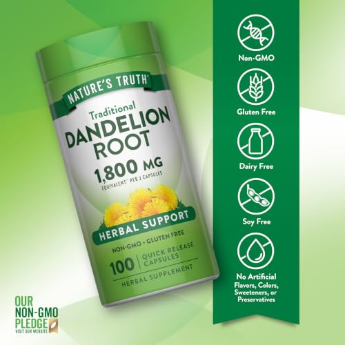 100 count dandelion root capsules