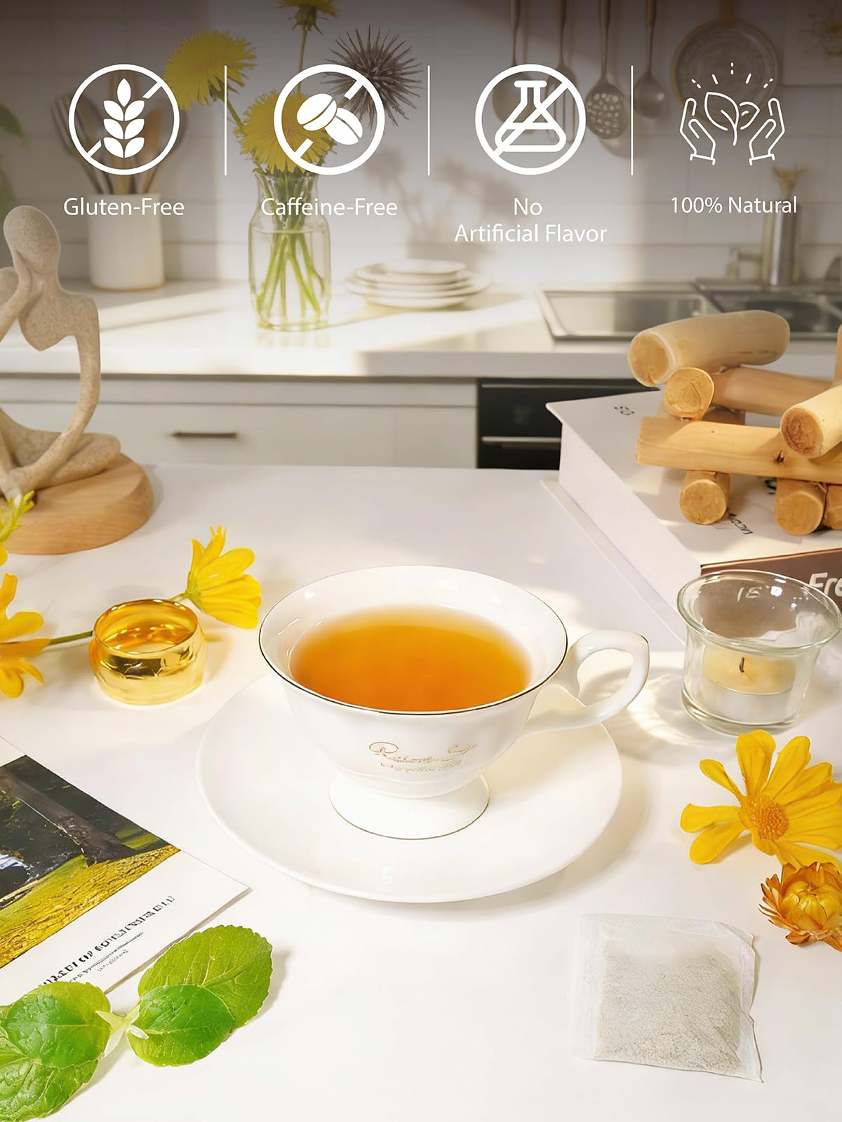 100 count dandelion tea bags