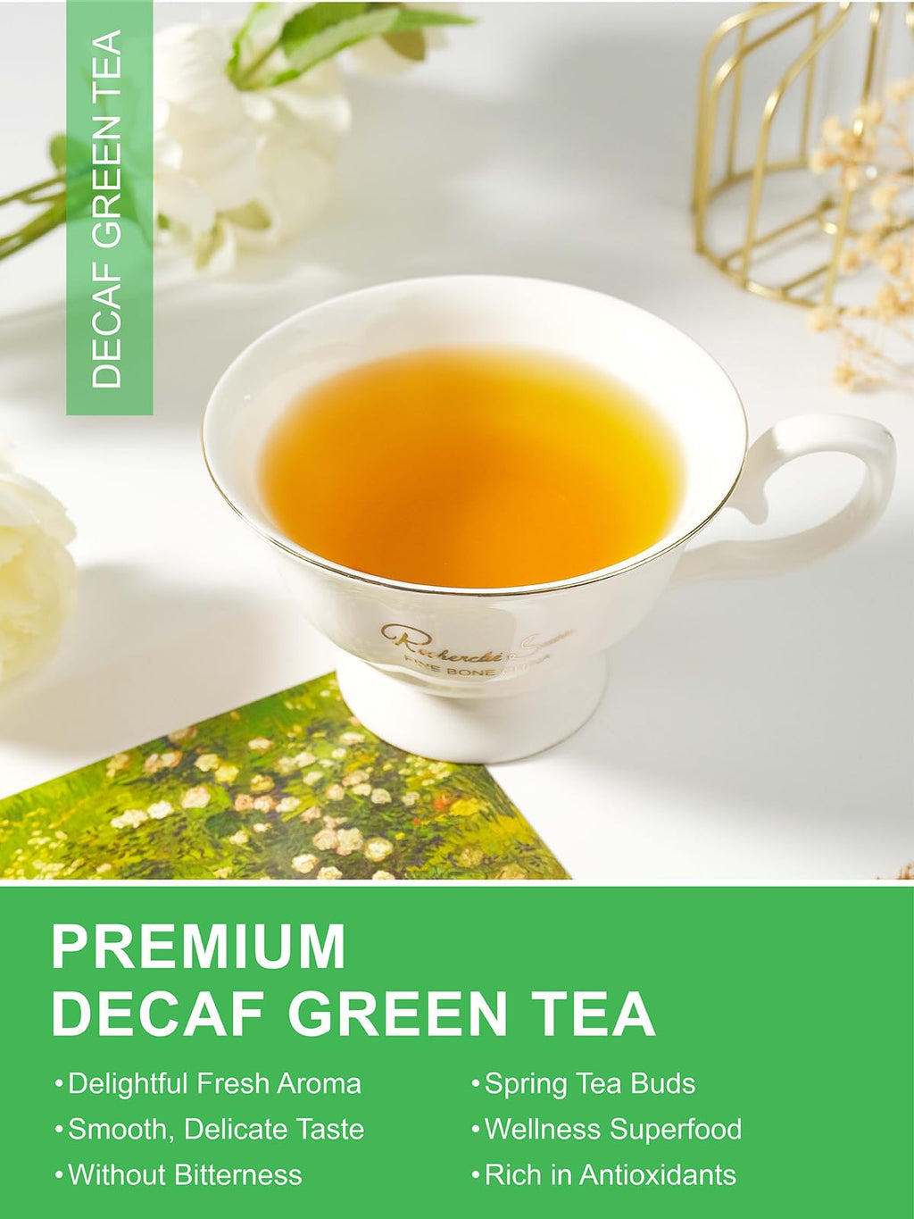 100 count decaffeinated green tea