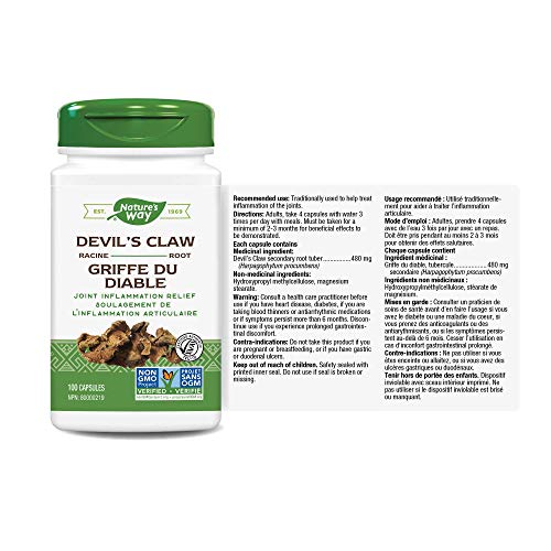 100 count Devil's Claw capsules