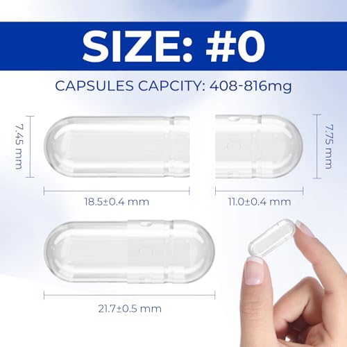 100 count empty capsules for vitamins