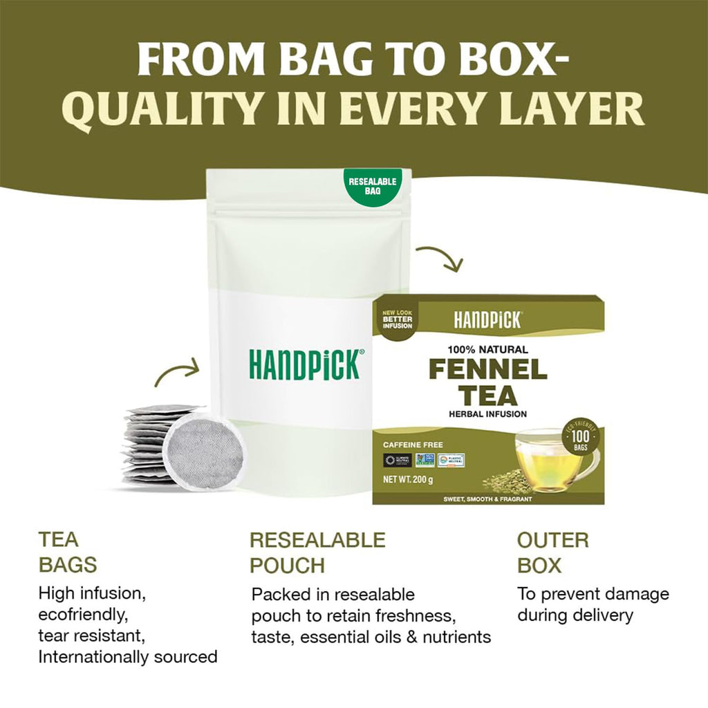 100 count fennel seed tea bags