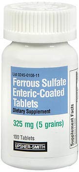 100 count ferrous sulfate for energy