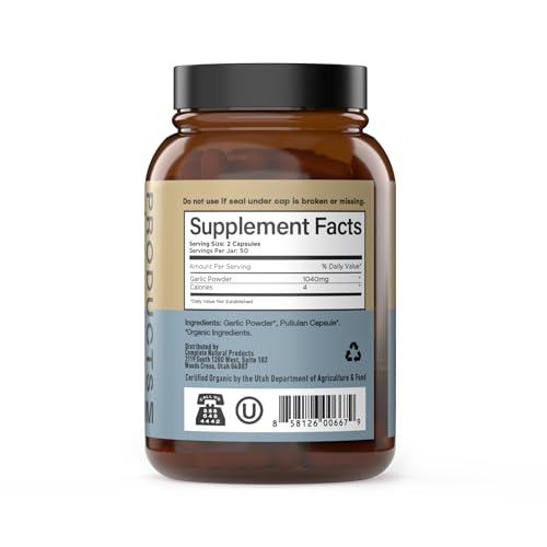 100 count garlic capsules for energy