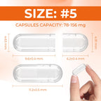 100 count gelatin capsules for vitamins