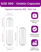 100 count gelatin capsules for vitamins