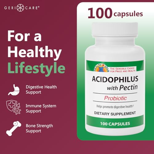 100 count GeriCare probiotic capsules for gut health