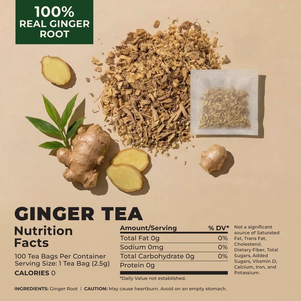 100 count herbal ginger tea