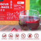 100 count hibiscus tea bags