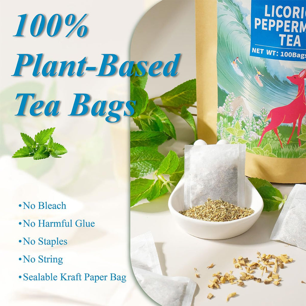 100 count licorice mint tea bags