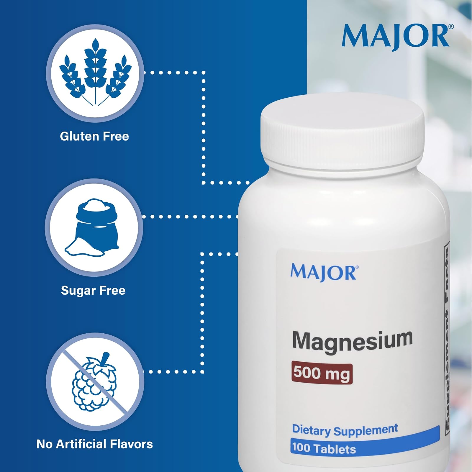 100 count magnesium supplement tablets