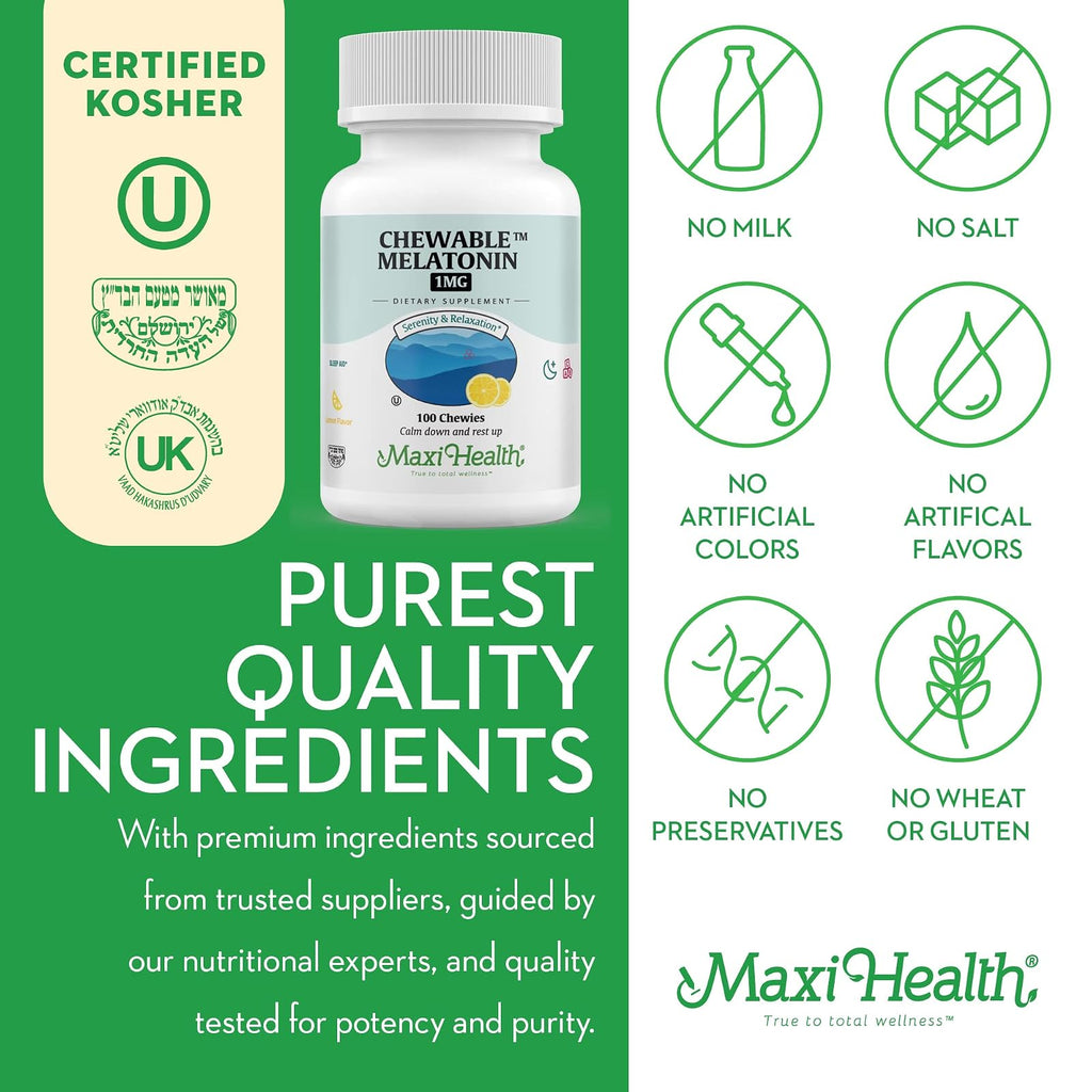 100 count melatonin for restful nights