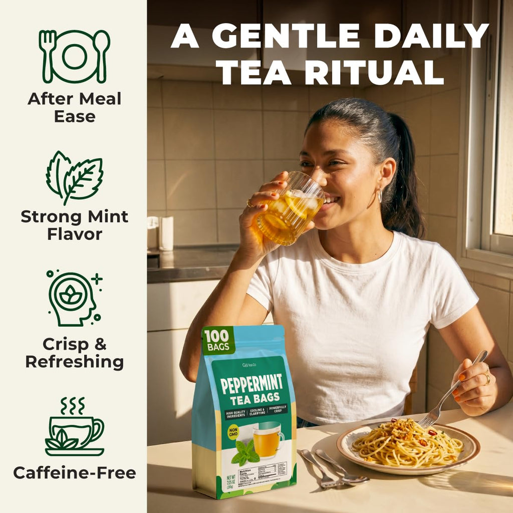 100 count peppermint leaf tea