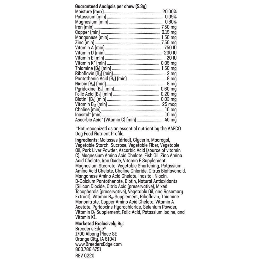 100 count prenatal vitamin chews
