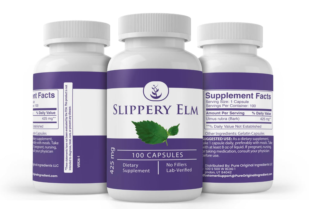 100 count slippery elm capsules