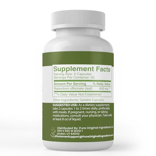 100 count watercress vitamin capsules