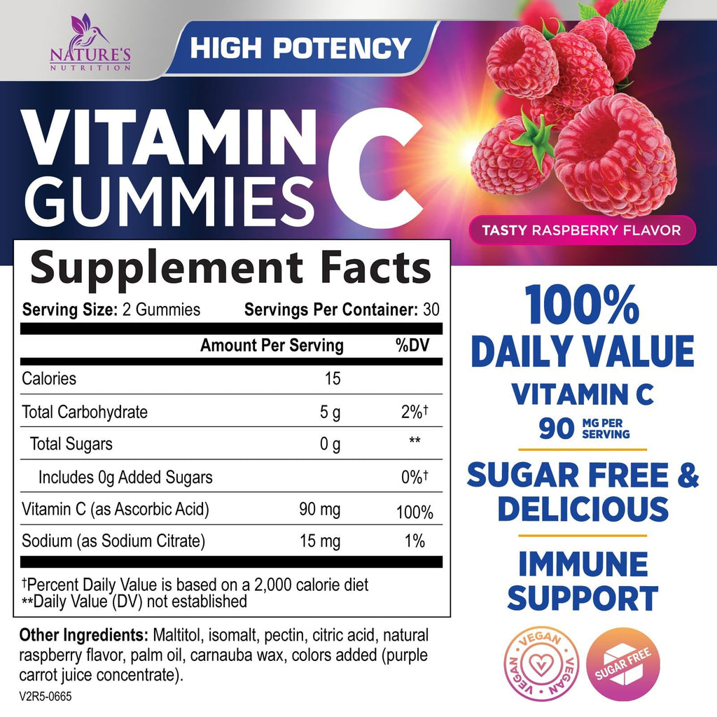 100% daily value vitamin C