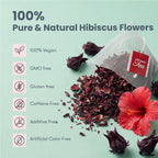 100% dried hibiscus flower tea bags
