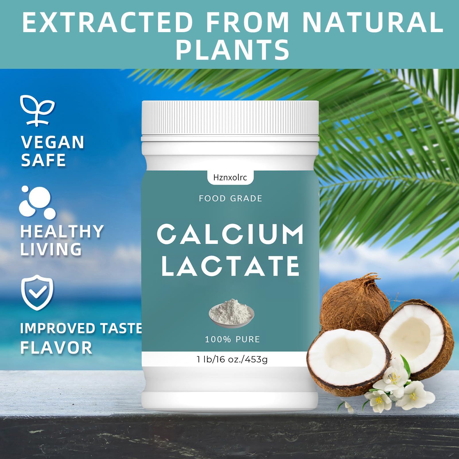 100% food grade calcium lactate