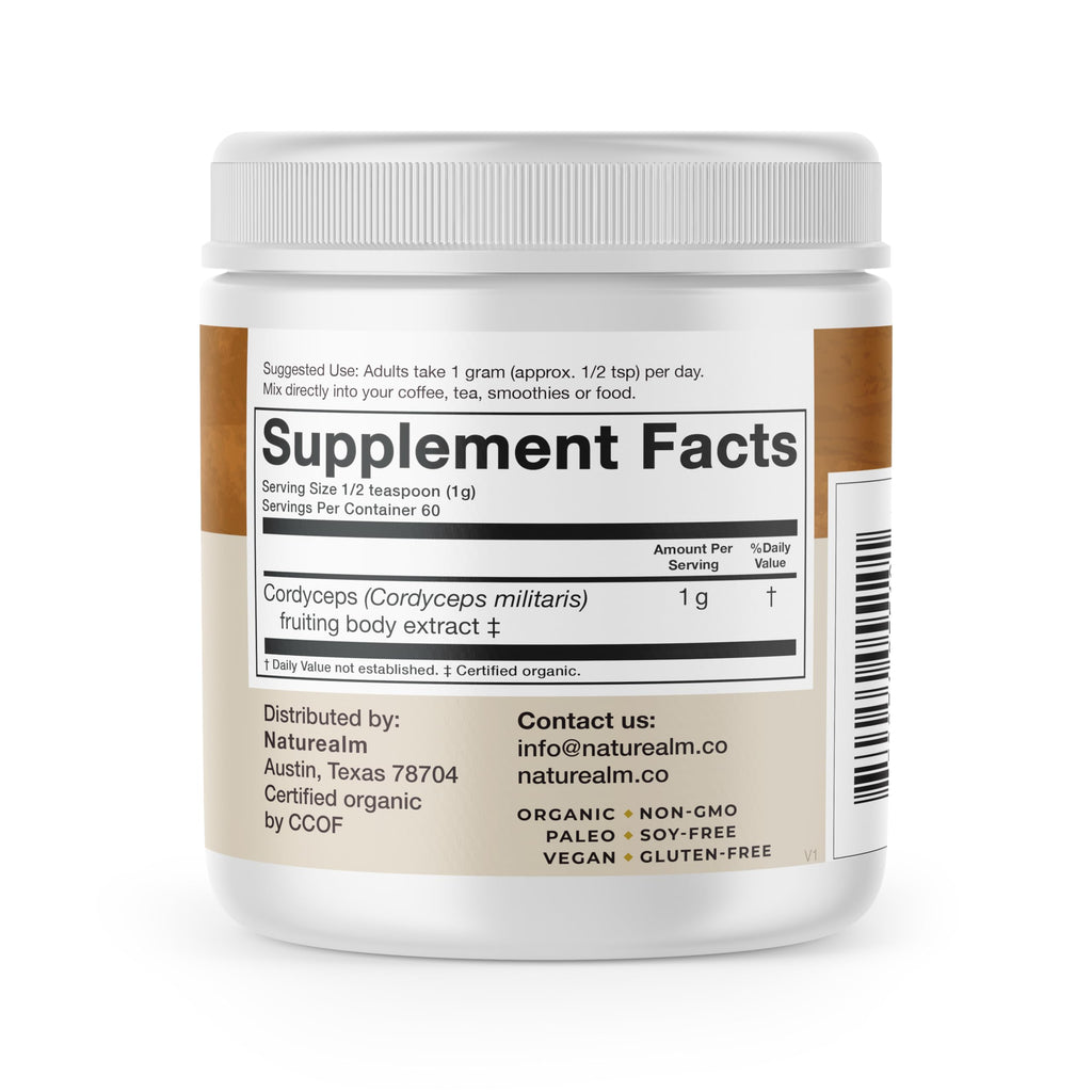 100% fruiting bodies cordyceps powder benefits