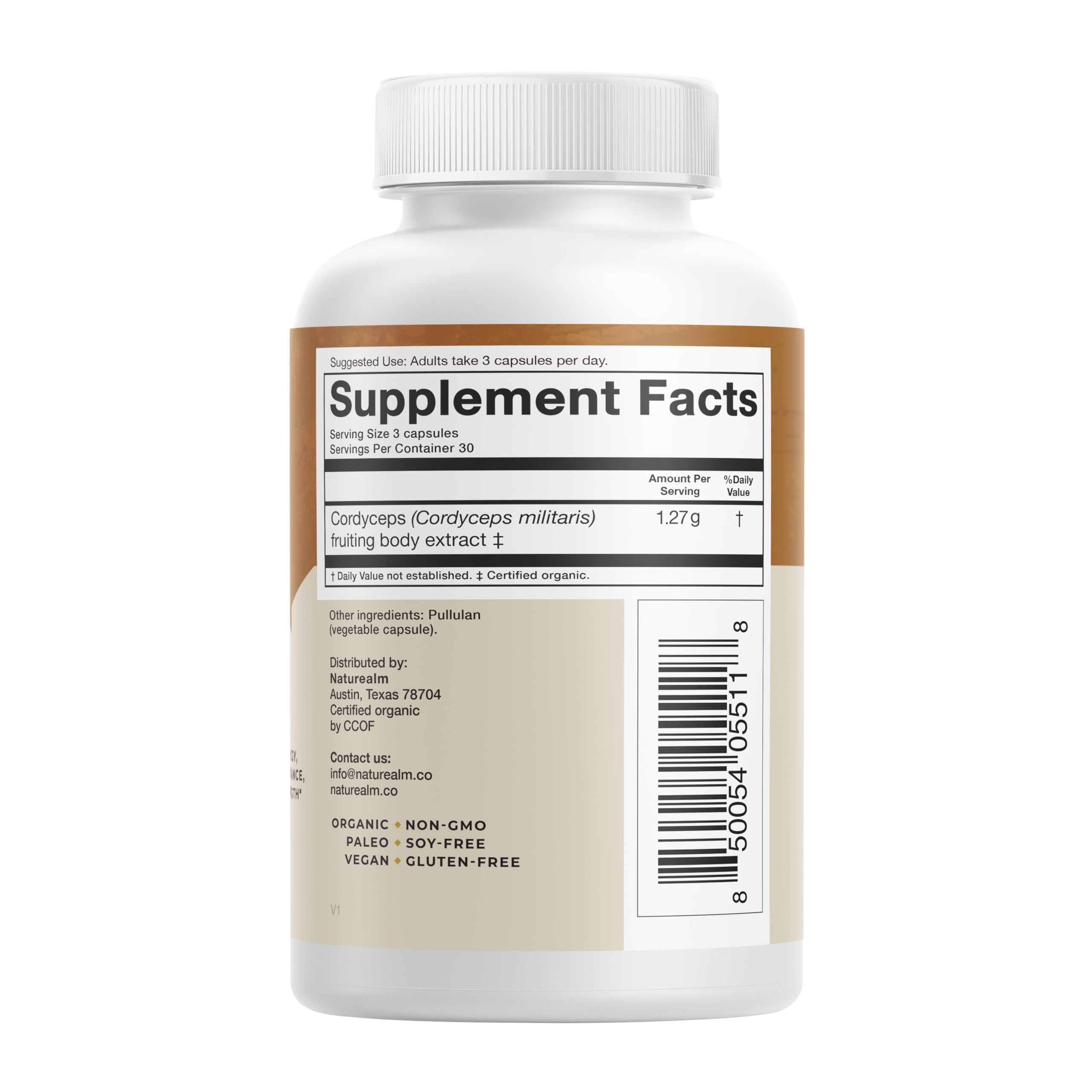 100% fruiting bodies mushroom supplement
