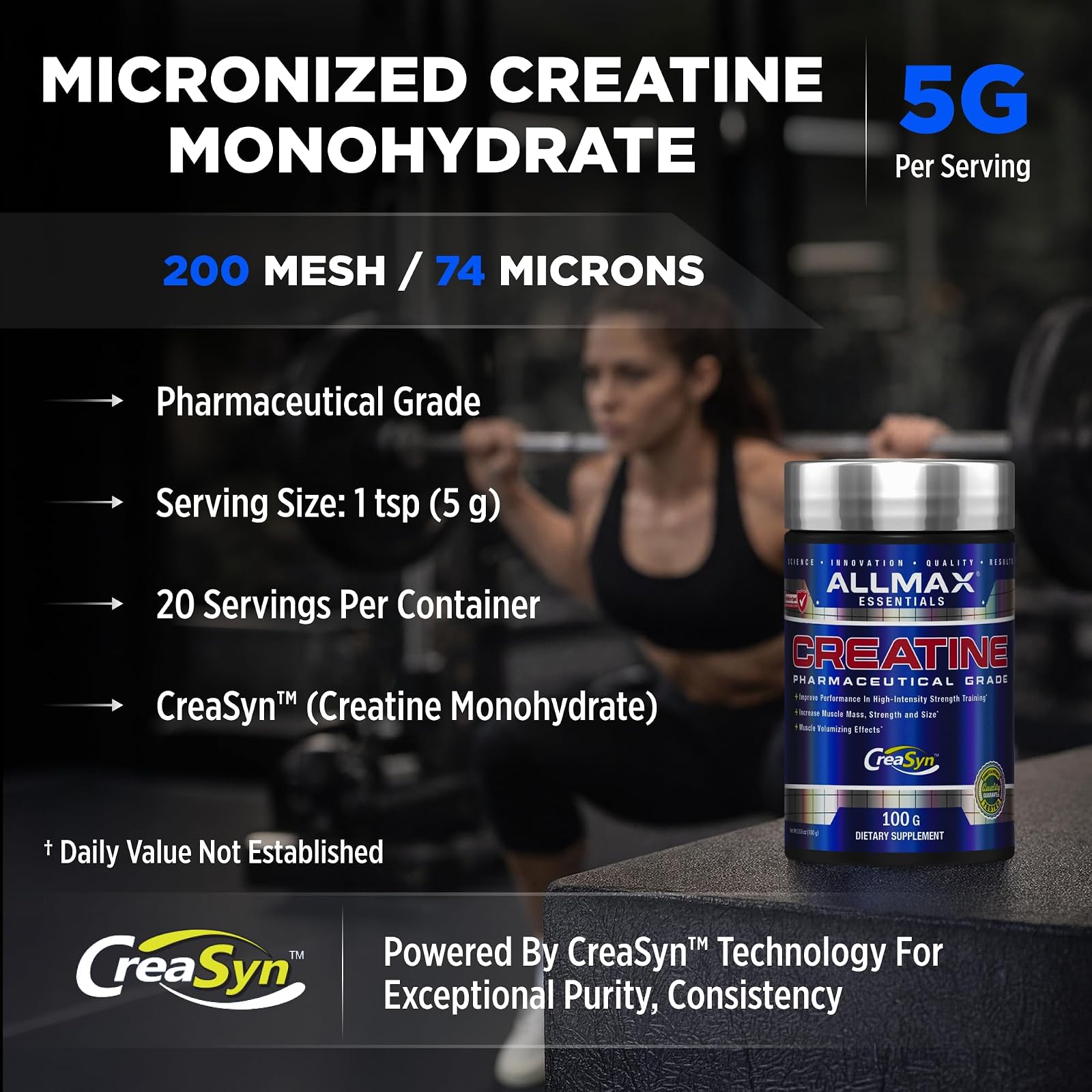 100 g creatine for muscle growth