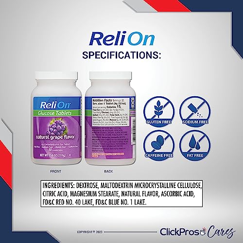100 glucose tablets for blood sugar support