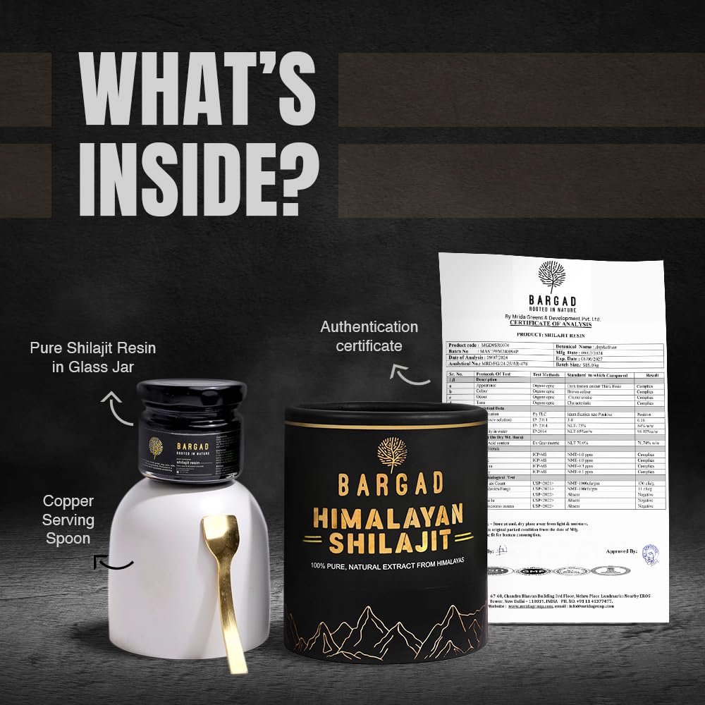 100% gold grade Shilajit resin
