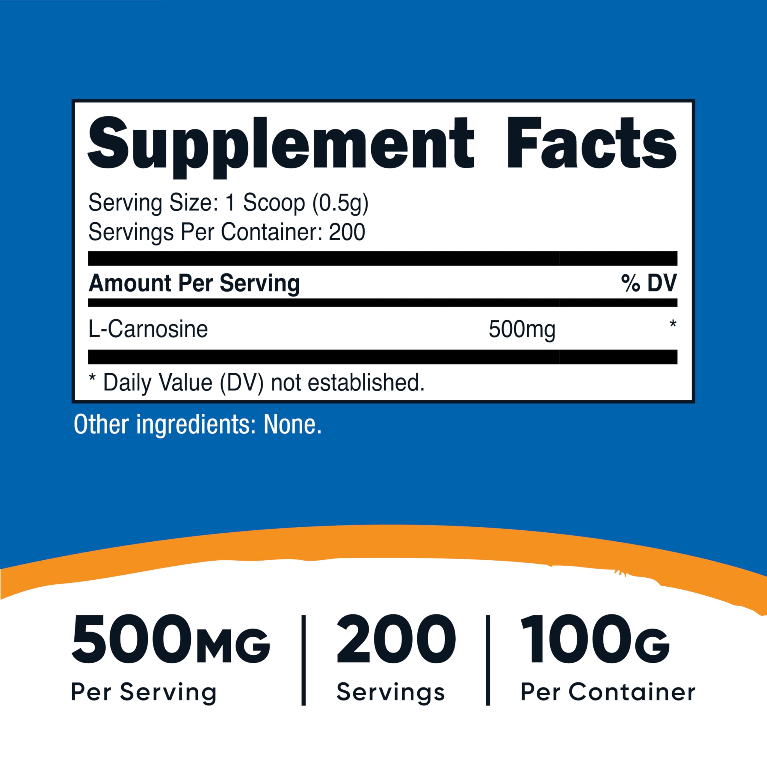 100 grams L-Carnosine for energy support