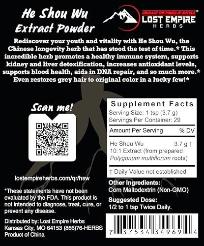 100 grams of He Shou Wu powder