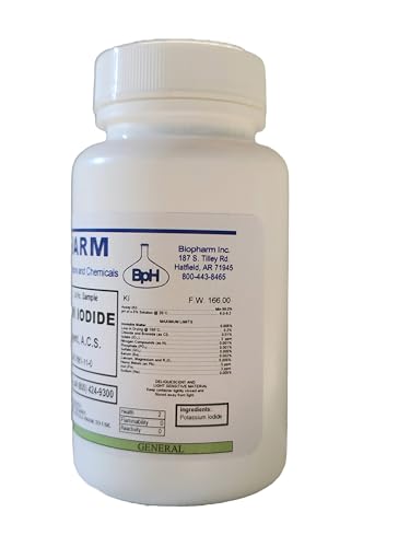 100 grams potassium iodide crystals